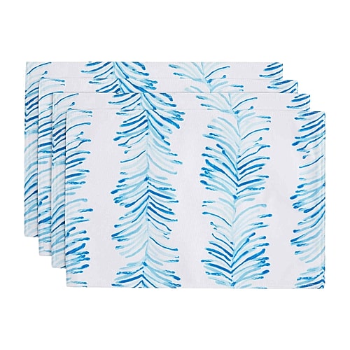 Click here for IZOD(R) Seagrass Stripe Placemats - Set of 4 prices