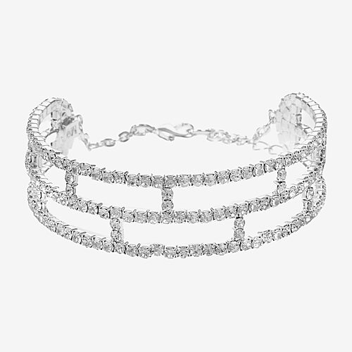 Click here for Monet Jewelry Timeless Silver Tone Womens Glass Cu... prices