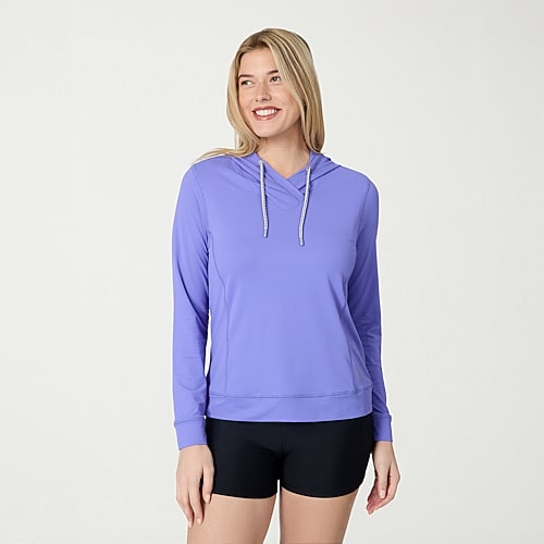 Click here for Free Country Womens SunFree Upf Hoodie - Violet prices