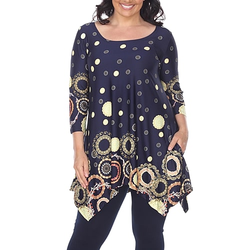 Click here for Plus Size White Mark Erie Tunic prices
