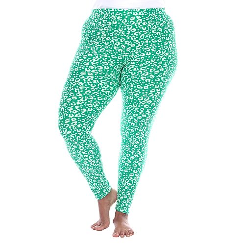 Click here for Plus Size White Mark Super Soft Leopard Leggings prices
