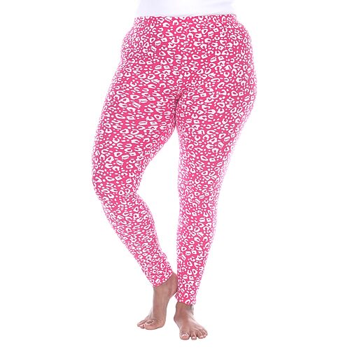 Click here for Plus Size White Mark Super Soft Leopard Leggings prices