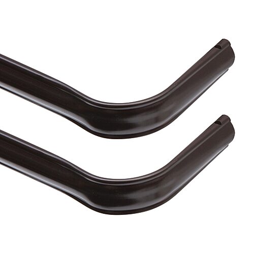 Kenney Fast Fit Easy Install Superior Hold 2 Pack Premium 1 IN Adjustable Curtain Rod  One Size  Brown