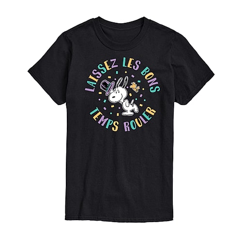 Click here for Mens Short SleevePeanuts Mardi Gras Graphic T-Shir... prices