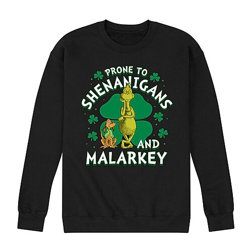 Click here for Airwaves Mens Dr Seuss Crew Fleece - Black prices