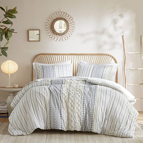 Click here for INK+IVY Imani 3pc Cotton Printed Duvet Cover Set w... prices