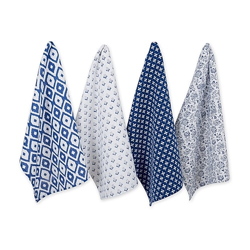 Click here for Design Imports Blue Market 4-pc. Dish Towel Set  O... prices