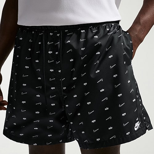Nike Flow Mens 9 Mid Rise Big and Tall Workout Shorts  Large Tall  Black