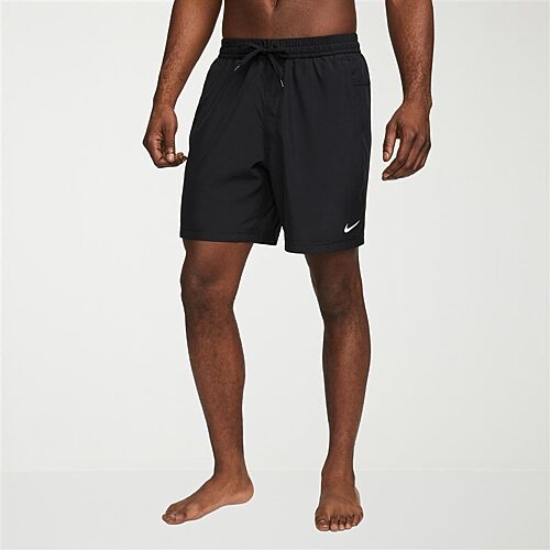 Nike Mens Form Dri-FIT Unlined 7 Versatile Shorts in Black/White Size: XL Tall
