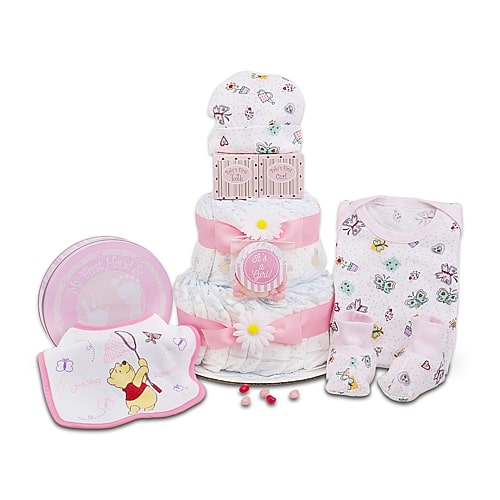 Click here for 36 Huggies Diapers Baby Girls Baby Gift Set  One S... prices
