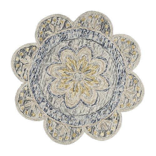 Lr Home Radiance Rdc-092 6 x 6 Round Area Rug - Gray