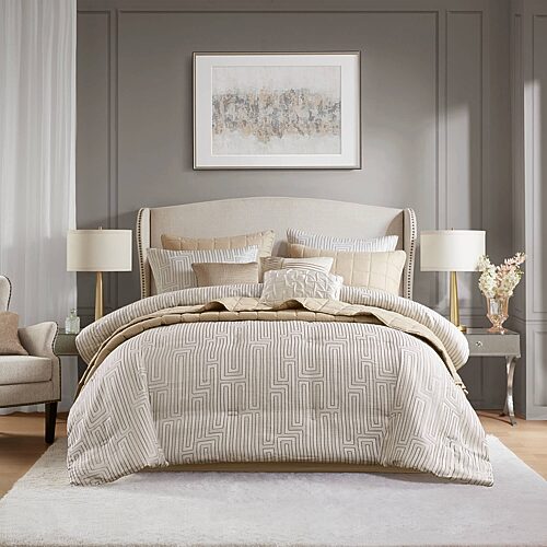 Click here for Madison Park Royce Luxury Jacquard Comforter Sets prices
