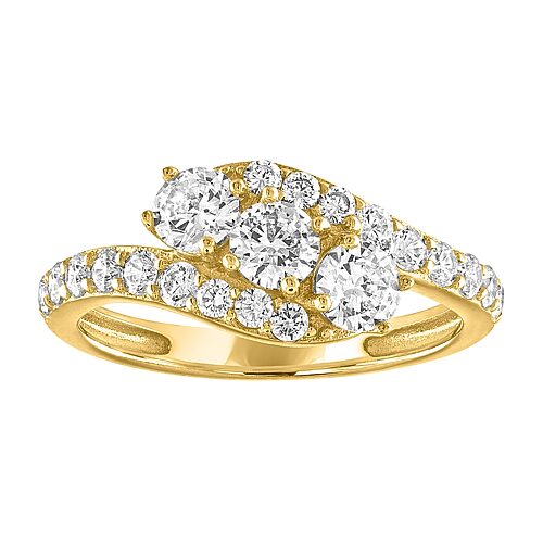 Click here for DiamonArt Womens 1 1/4 CT. T.W. White Cubic Zircon... prices