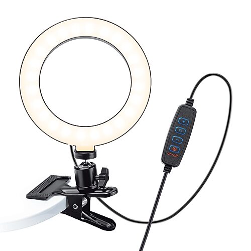 Click here for Merkury 6 Ring Light With Metal Clip  One Size  Bl... prices