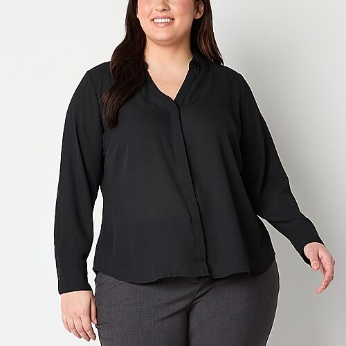 Click here for Liz Claiborne Womens Plus Vent Long Sleeve Regular... prices