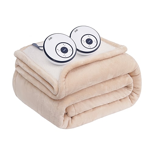 Click here for Sealy Flannel & Sherpa Heated Midweight Blanket  O... prices