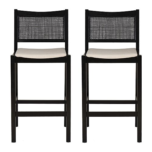 Click here for Linon Beymer 1 Pair Bar Stool  One Size  Black prices