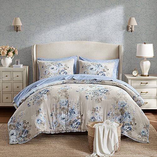 Click here for Madison Park Essentials Heather Vintage Floral 7-P... prices