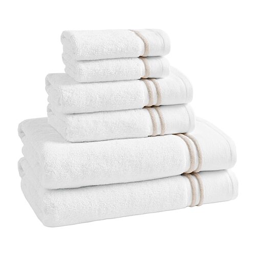 Click here for Madison Park Roan Border Cotton 6-Pc. Bath Towel S... prices