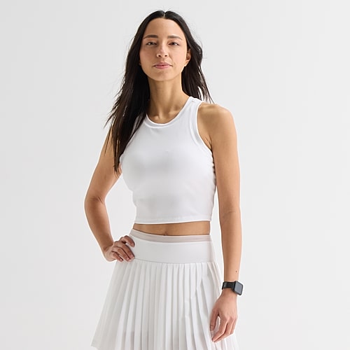 Click here for Xersion Cropped Womens Sleeveless Active Tank Top... prices