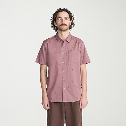 Click here for VOLCOM Mens Short Sleeve Regular Fit Button-Down S... prices