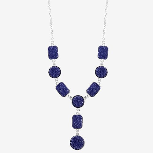 Click here for Mixit Womens 17 Inch Y Necklace  One Size  Blue prices