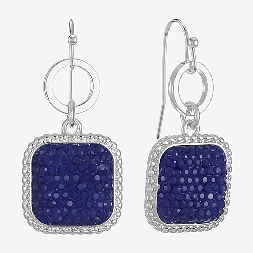 Click here for Mixit Womens Drop Earrings  One Size  Blue prices