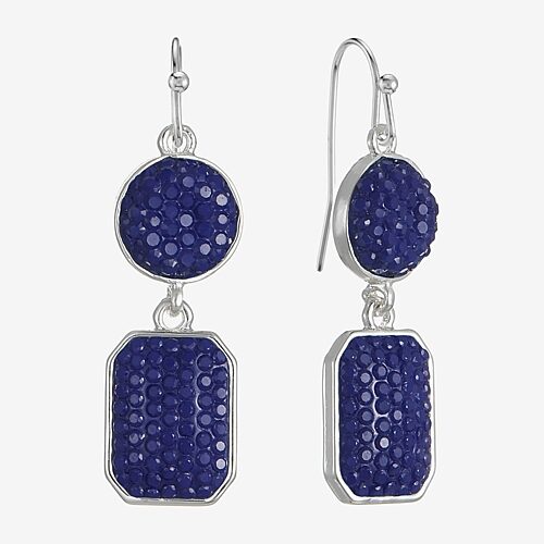 Click here for Mixit Womens Drop Earrings  One Size  Blue prices