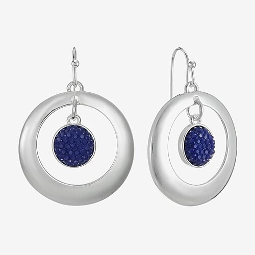 Click here for Mixit Womens Drop Earrings  One Size  Blue prices