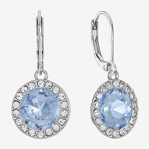 Click here for Monet Jewelry Womens Purple Glass Round Drop Earri... prices