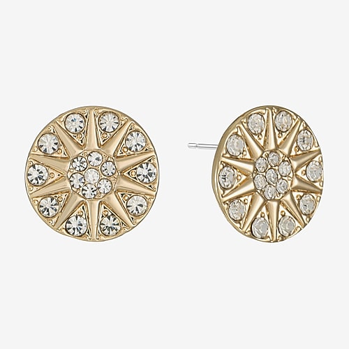 Click here for Liz Claiborne Glass 17mm Stud Earrings  One Size... prices