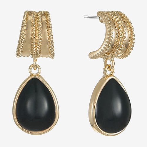 Click here for Monet Jewelry Black 34mm Stud Earrings  One Size... prices
