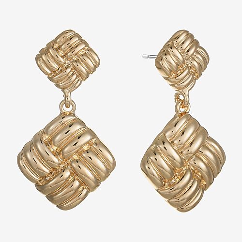 Click here for Monet Jewelry 39mm Square Stud Earrings  One Size... prices