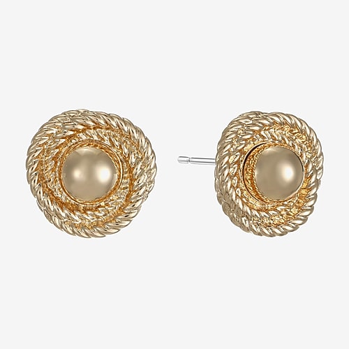 Click here for Monet Jewelry 16mm Knot Stud Earrings  One Size  Y... prices