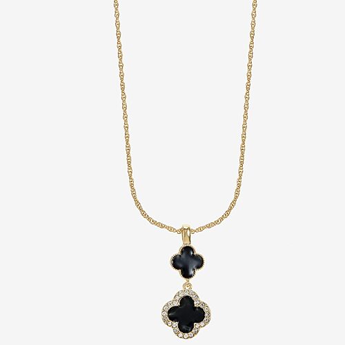 Click here for Monet Jewelry Womens Glass Clover 17 Inch Pendant... prices