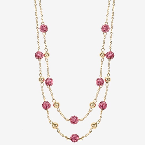 Click here for Monet Jewelry Womens Pink Glass 18 Inch Strand Nec... prices