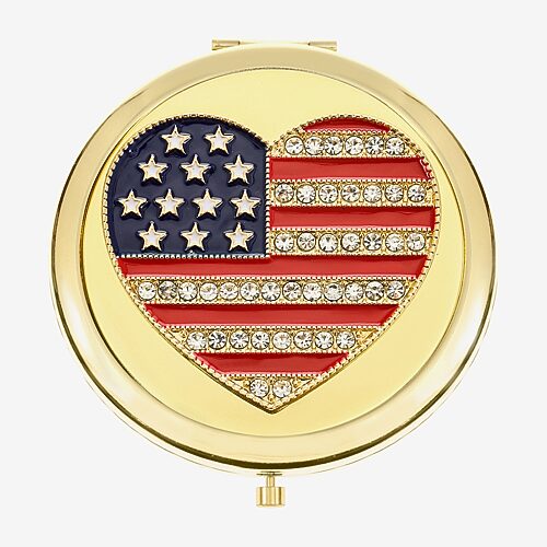Click here for Monet Jewelry Gold Tone Heart Compact Mirror  One... prices
