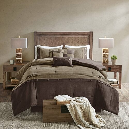 Click here for Madison Park Boone Microsuede 7-Pc. Comforter Set... prices