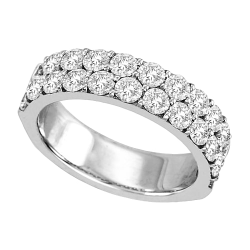 Click here for 2 CT.T.W. Natural Diamond Band 14K White Gold  7... prices