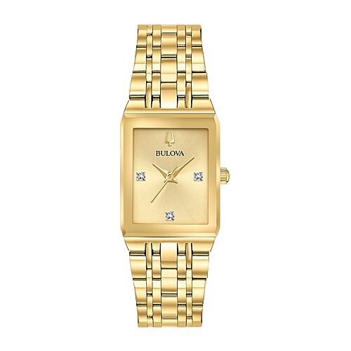 Click here for Bulova Futuro Quadra Gold-Tone Link Bracelet Watch... prices