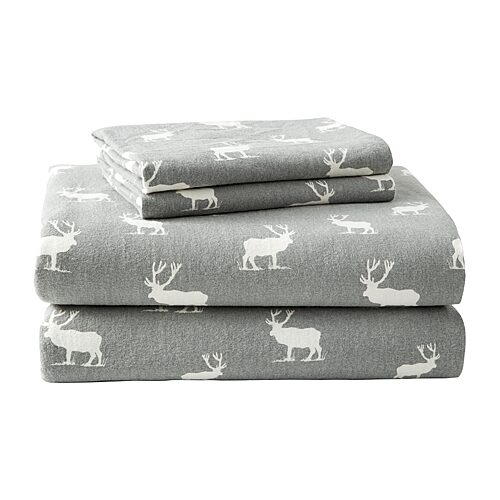 Click here for Eddie Bauer Cotton Flannel Sheet Set  One Size  Gr... prices