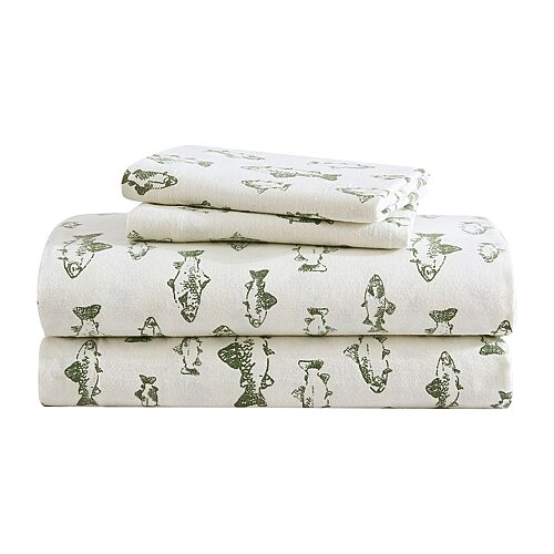 Click here for Eddie Bauer Cotton Flannel Sheet Set  One Size  Gr... prices