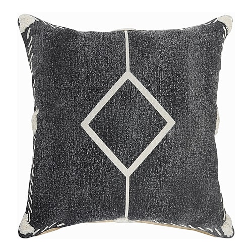 Click here for LR Home Bel Fi Diamond Square Throw Pillow  One Si... prices