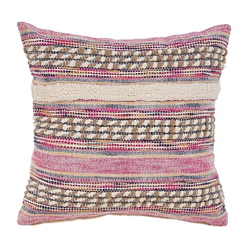 Click here for LR Home Elle Stripe Square Throw Pillow  One Size... prices