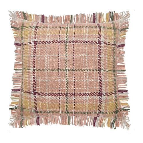 Click here for LR Home Astra Plaid Square Throw Pillow  One Size... prices