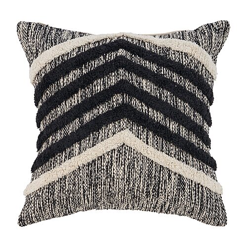 Click here for LR Home Maymis Chevron Square Throw Pillow  One Si... prices