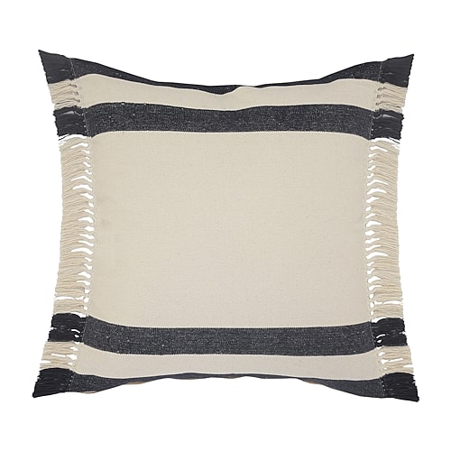 Click here for LR Home Mistaus Stripe Square Throw Pillow  One Si... prices