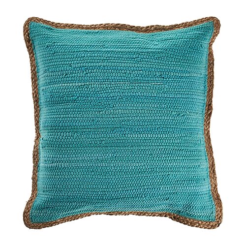 Click here for LR Home Abeje Bordered Square Throw Pillow  One Si... prices