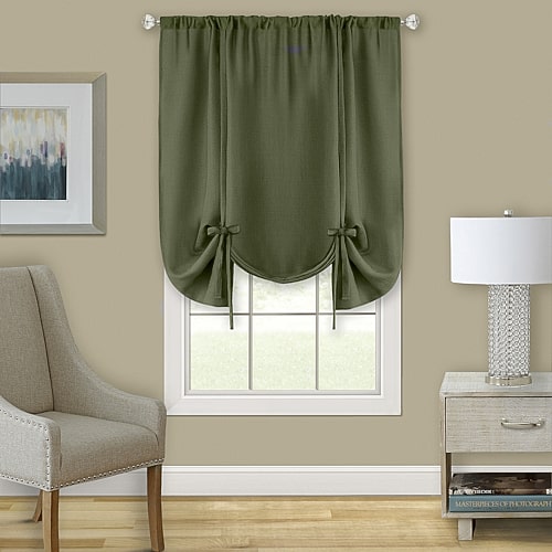 Click here for Achim Darcy Tie Up Rod Pocket Curtain Shade prices
