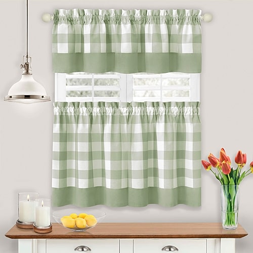 Click here for Achim Hunter 3-pc. Rod Pocket Window Tier  One Siz... prices